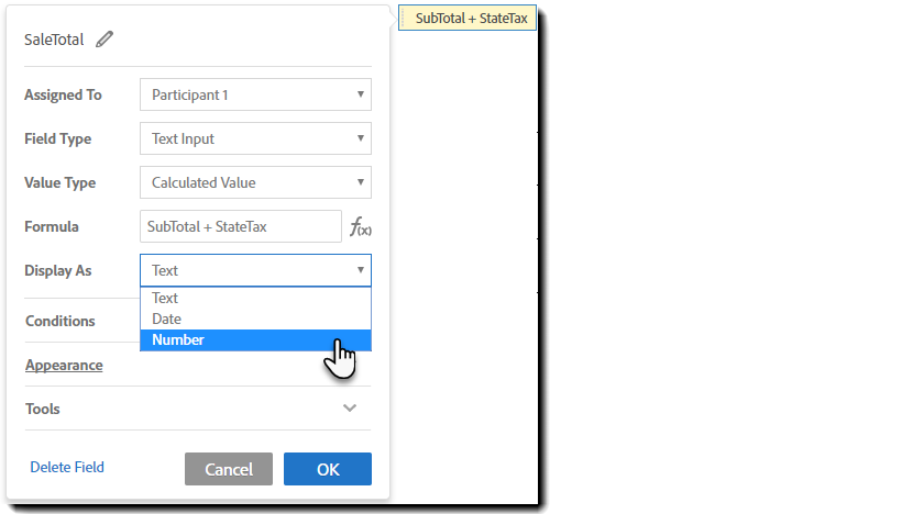 Add Calculated Fields To A Form